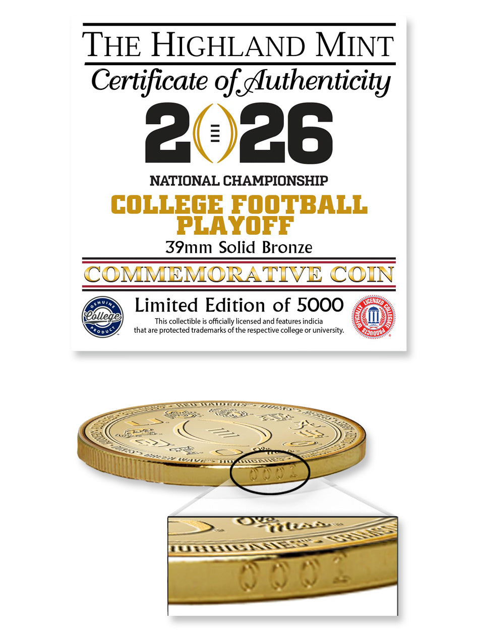 Texas Tech 2026 CFP 12 Team Challenge Coin – Red Raider Outfitter