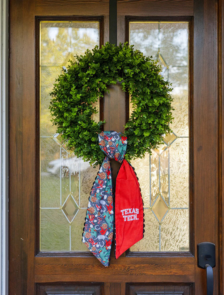 Saturday Silks Texas Tech "Wreath" Scarf – Red Raider Outfitter