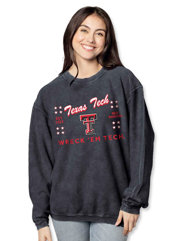 Texas Tech "Professor" Corded Crew Sweatshirt – Red Raider Outfitter