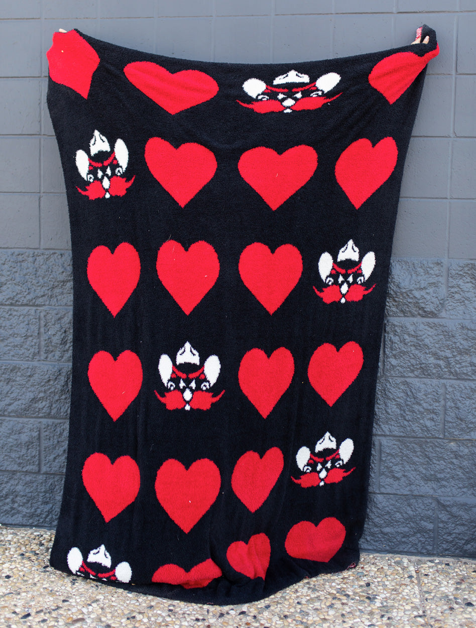 Texas Tech "Raider Red Heart" Cozy Throw Blanket – Red Raider Outfitter