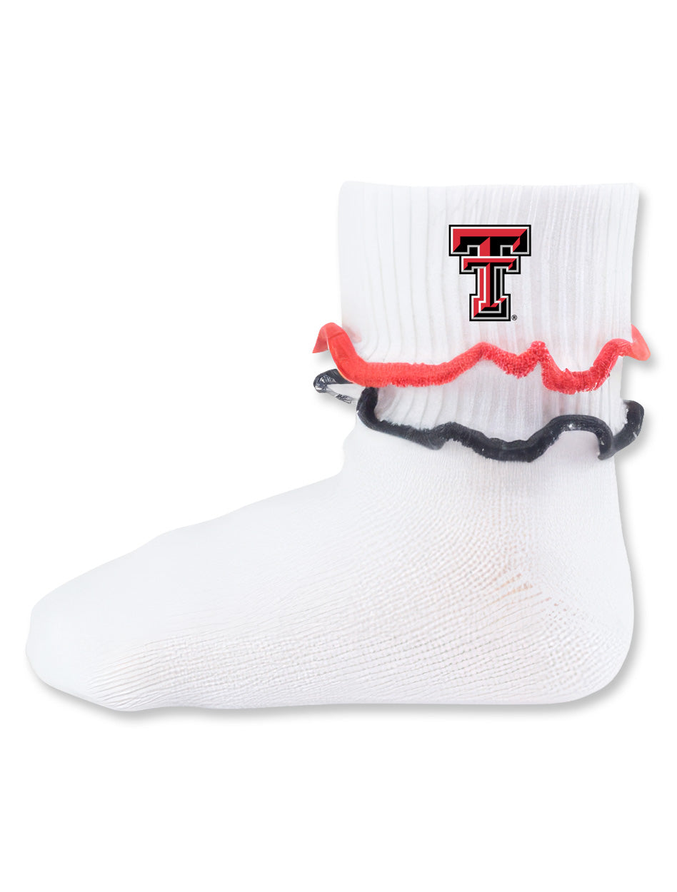 Texas Tech Double T Double Ripple Edge Girl's Socks – Red Raider Outfitter