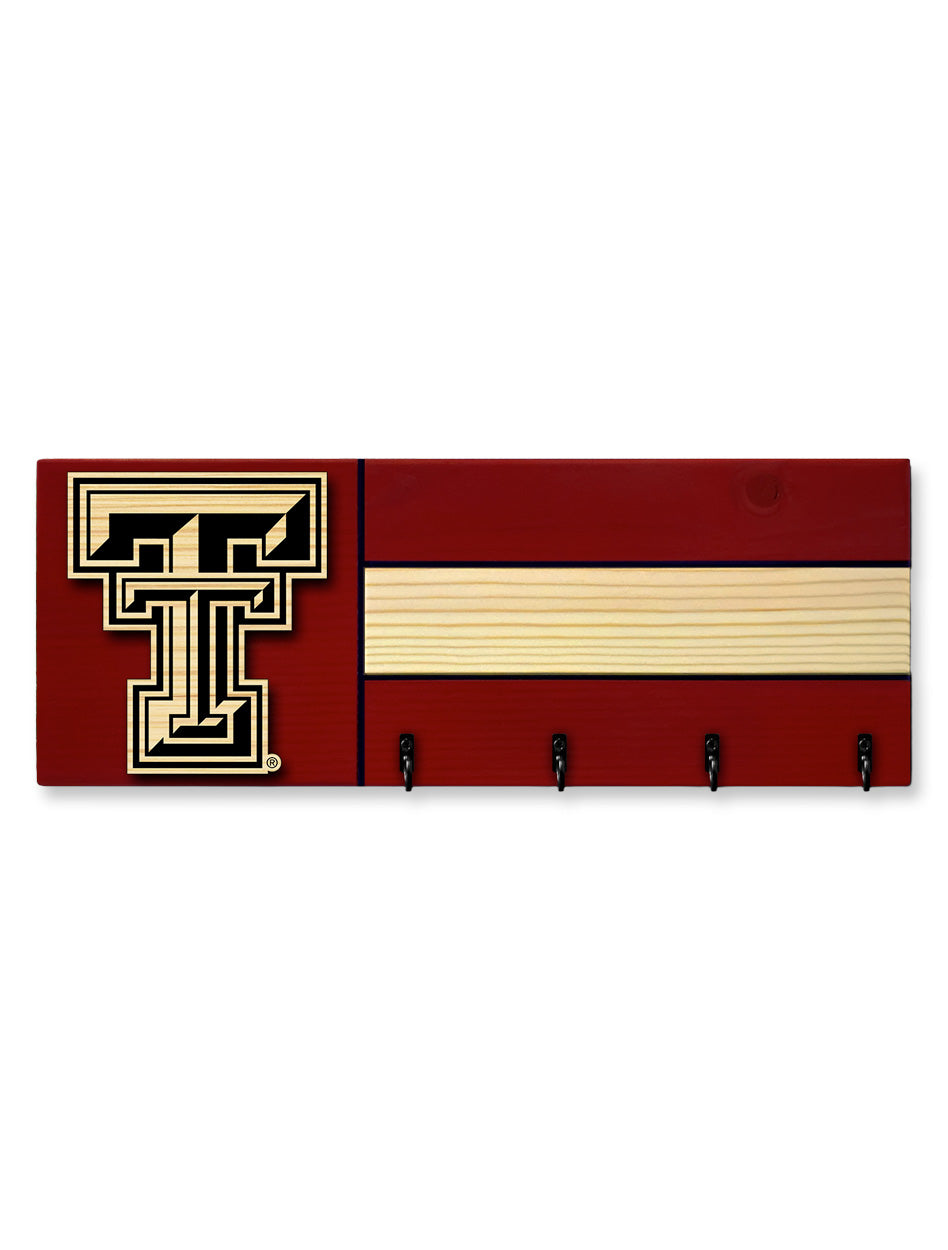 Texas Tech Double T Real Wood Key Holder – Red Raider Outfitter