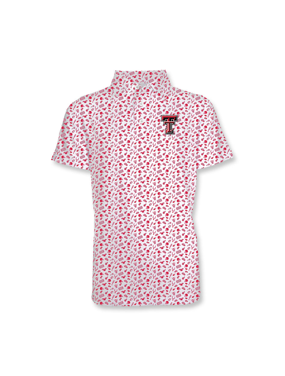 Texas Tech Double T "Tom" TODDLER Football Icon Polo – Red Raider Outfitter