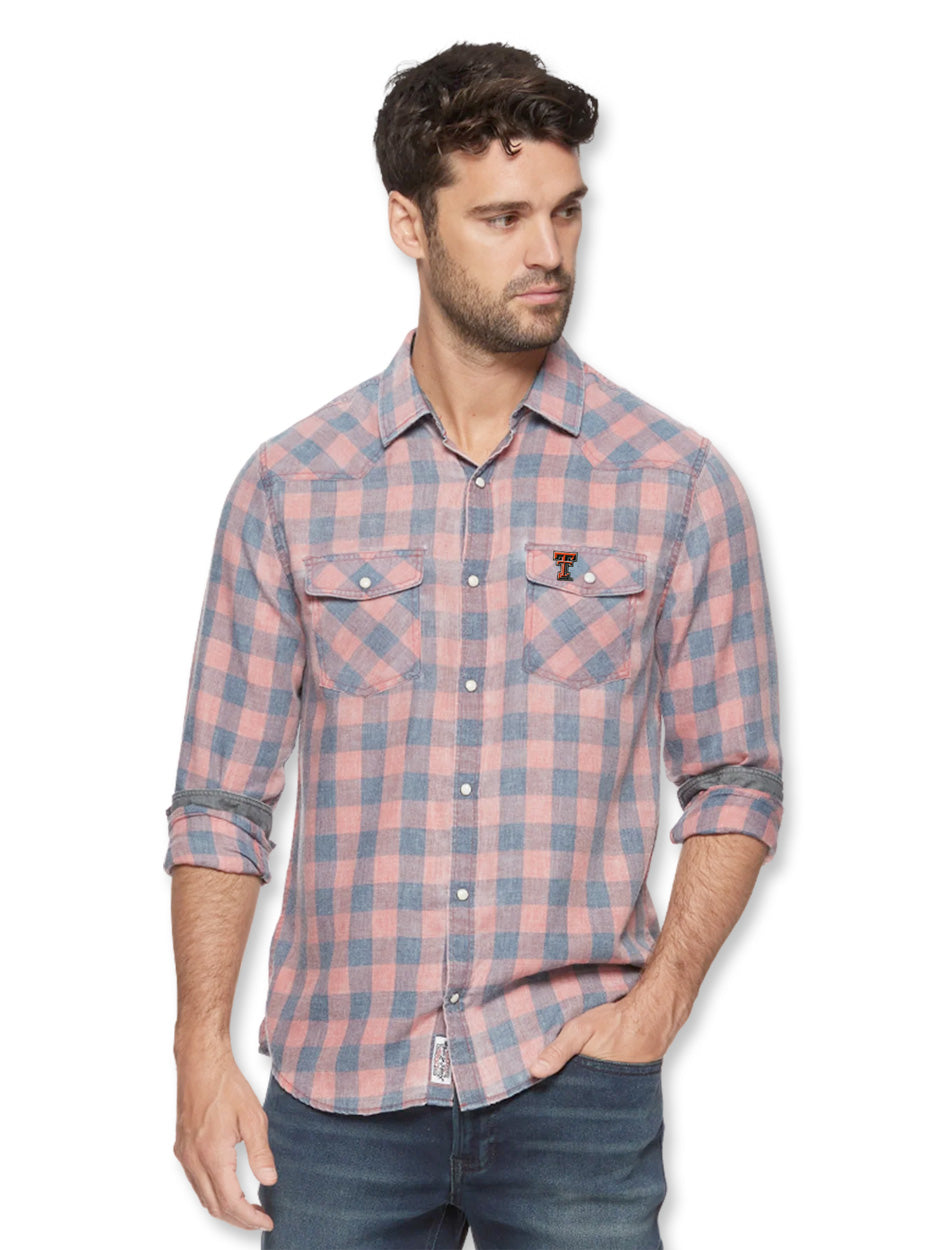 Texas Tech Flag & Anthem "Cabot" Soft Western Shirt – Red Raider Outfitter