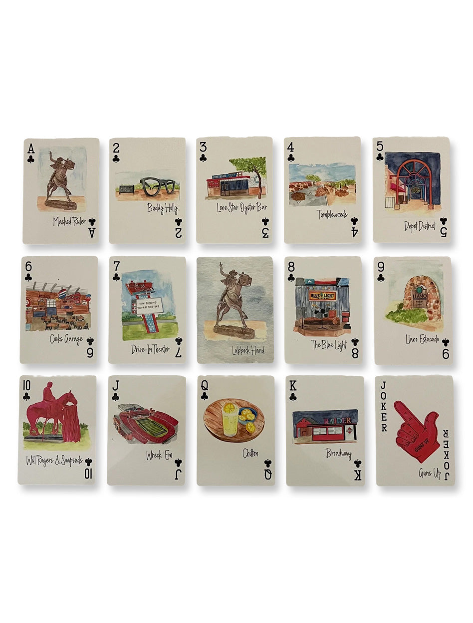 Texas Tech Fort 52 "Lubbock Hand" Playing Cards – Red Raider Outfitter
