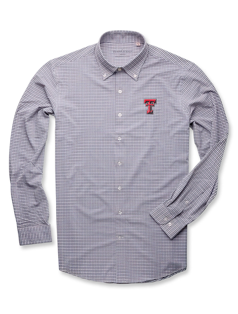 Texas Tech Horn Legend Double T Button Down Men's Dress Shirt – Red ...