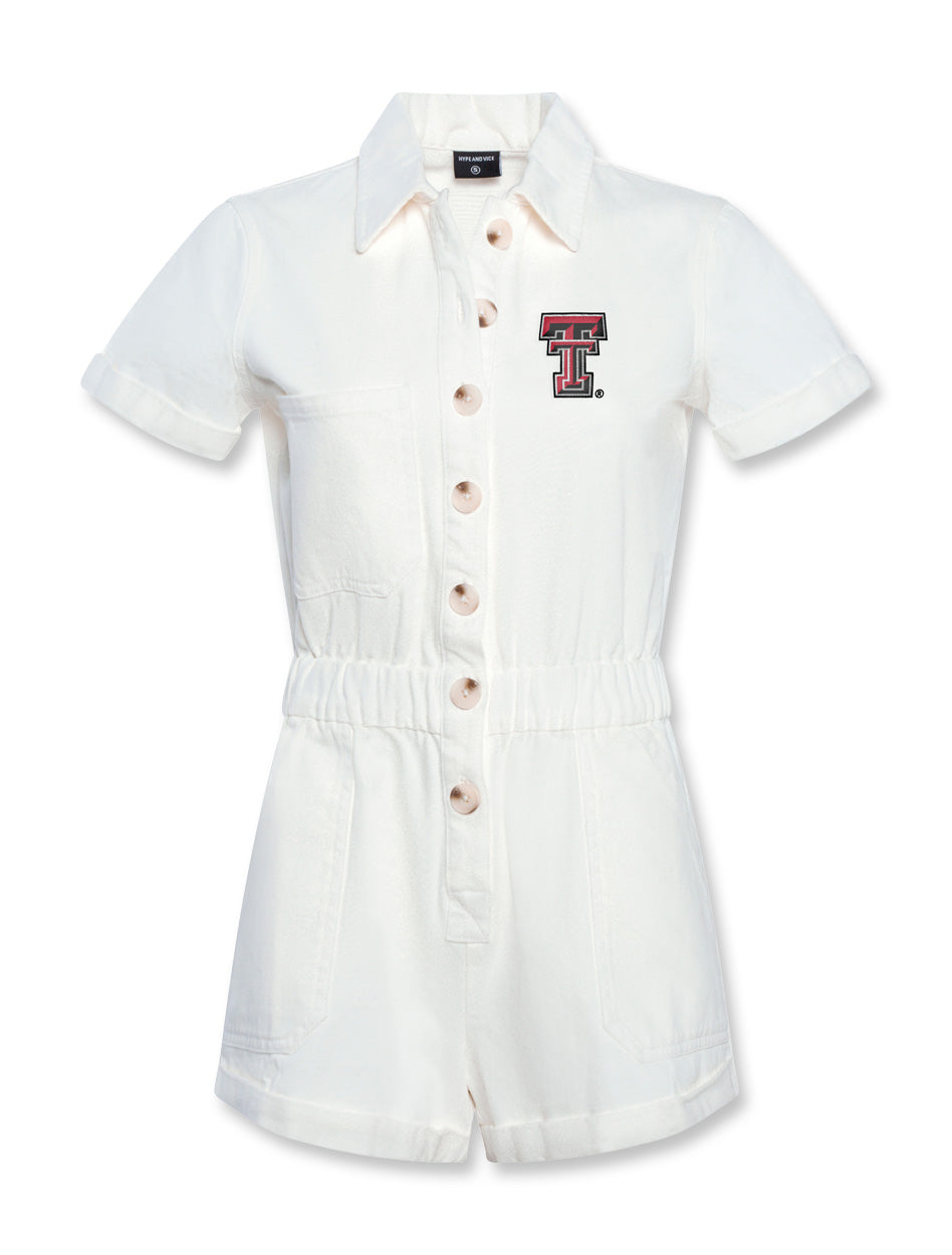 Texas Tech Hype & Vice Denim Romper – Red Raider Outfitter