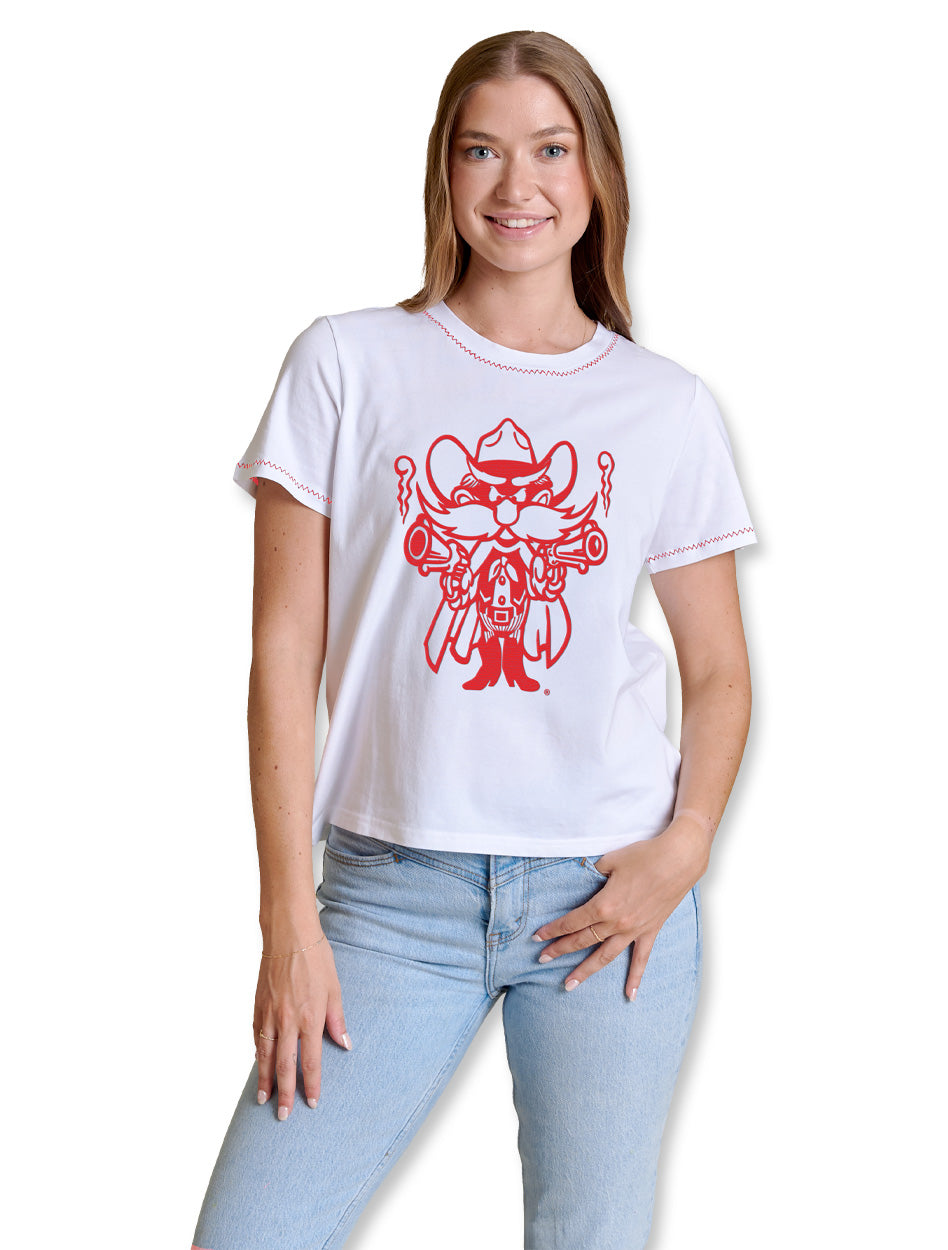 Texas Tech Stewart Simmons "The Embroidered Tee" – Red Raider Outfitter