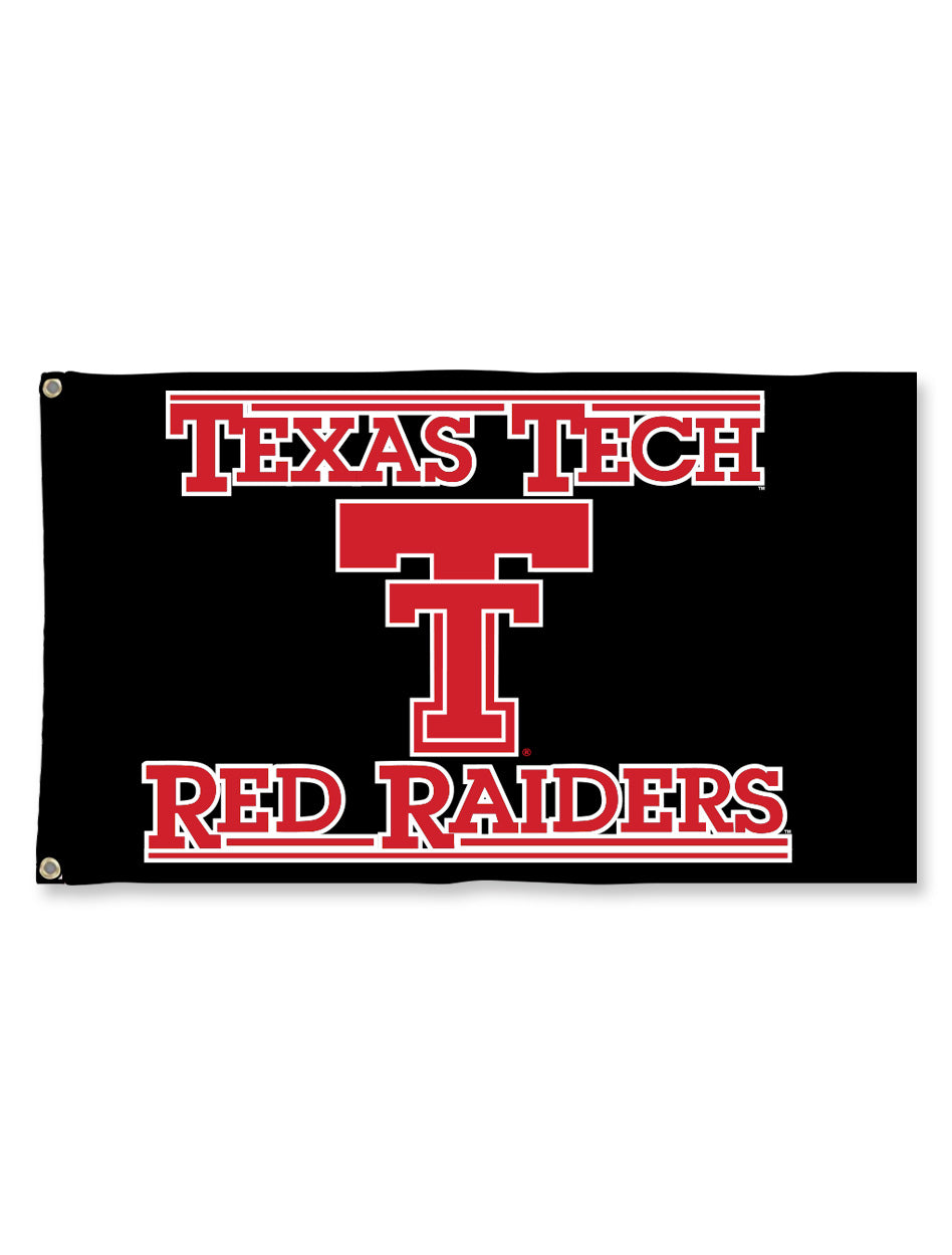 Texas Tech "Throwback II" 3'x5' Premium Deluxe Flag – Red Raider Outfitter