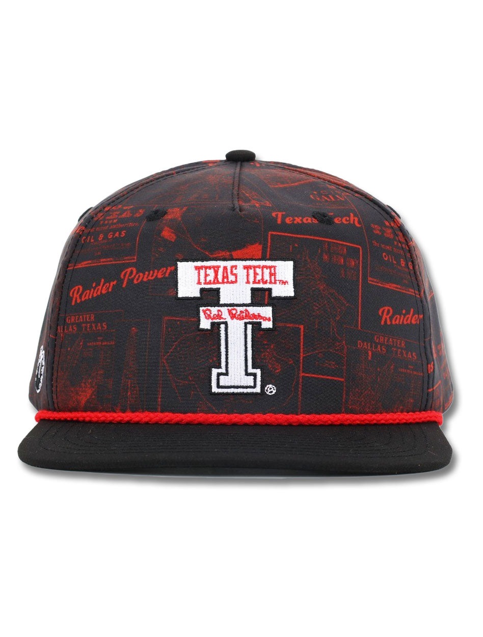 Texas Tech Dark Horse "Raider Power Map" Black Snapback Cap – Red ...