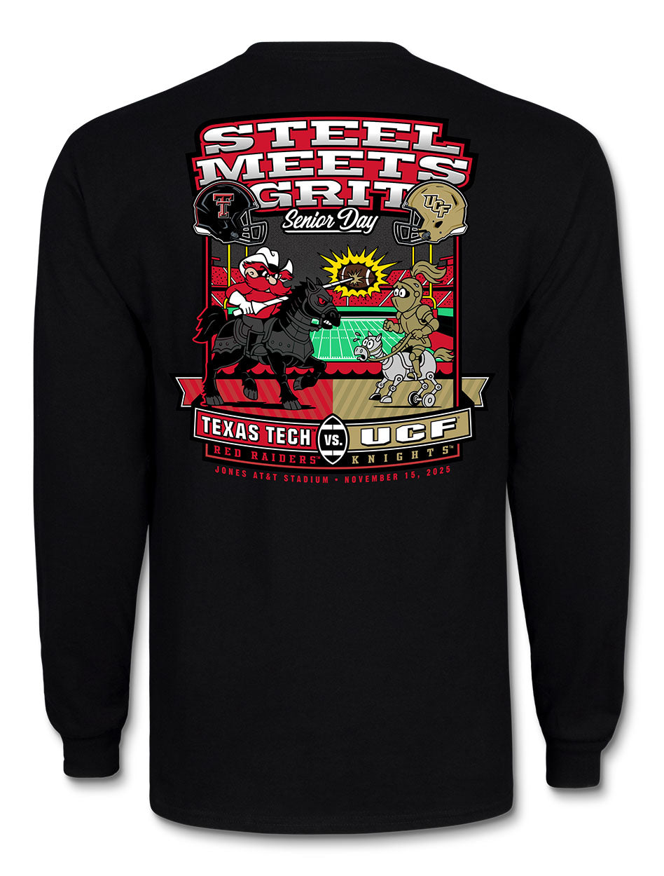Texas Tech vs. UCF "Senior Day" Black Longsleeve PRE-ORDER – Red Raider ...