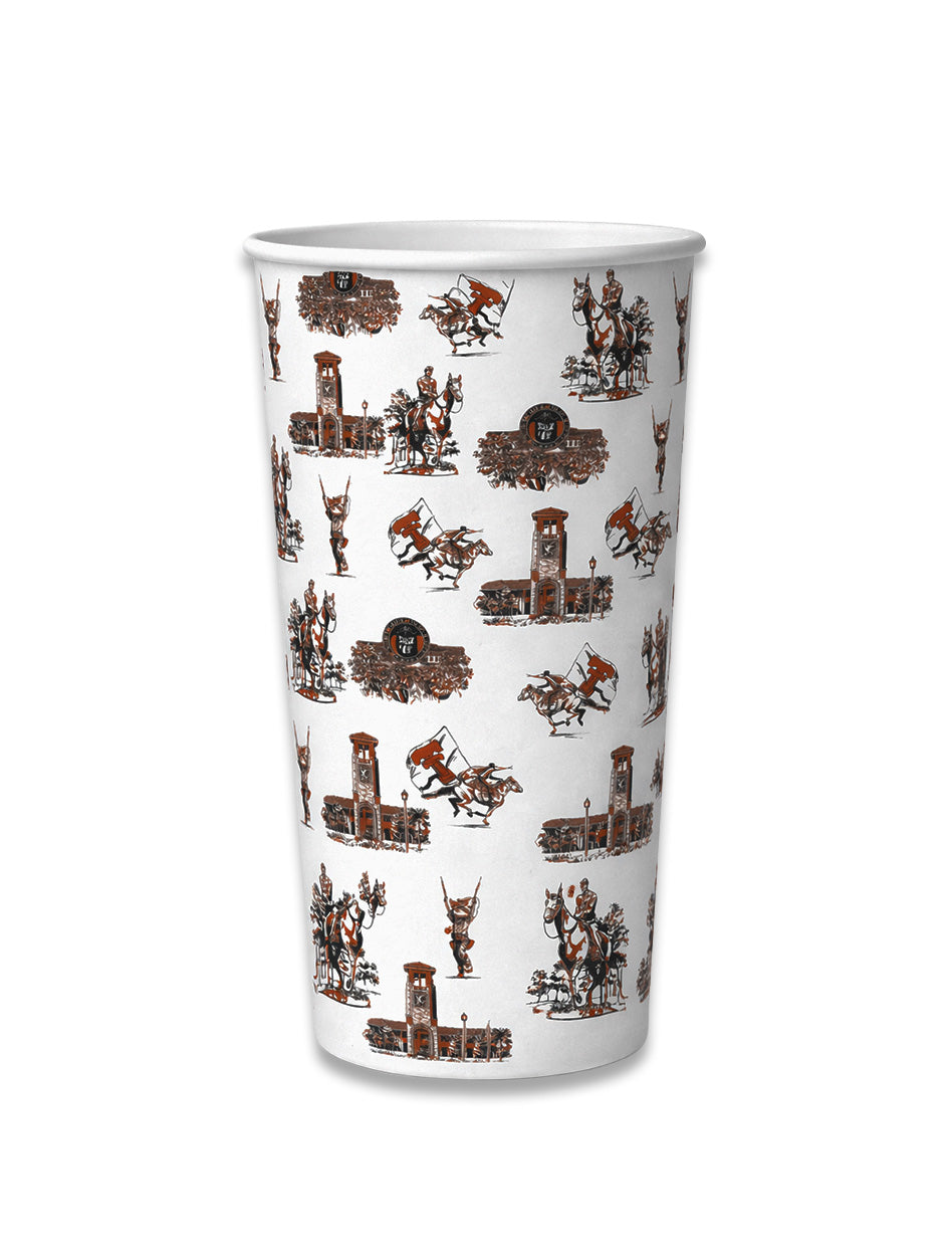 Texas Tech 16 pack "Toile" 16 oz Paper Cups – Red Raider Outfitter
