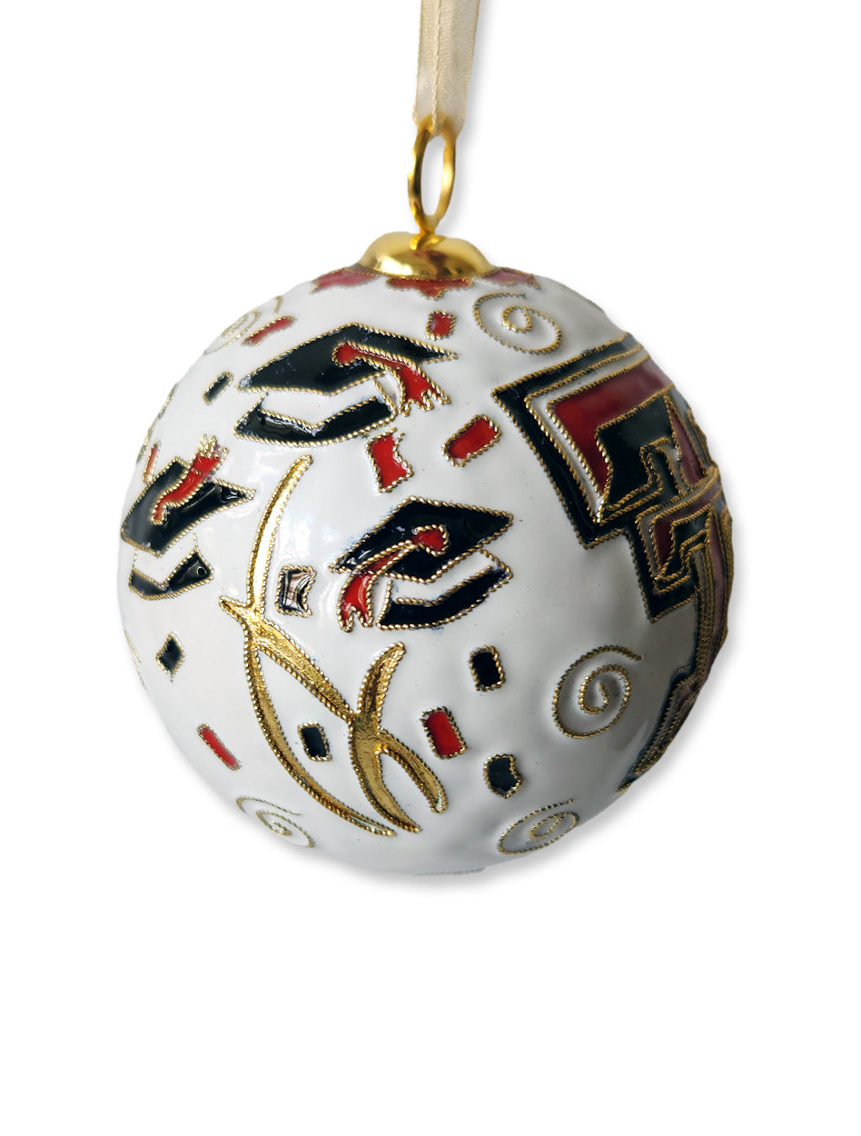 Kitty Keller Texas Tech Double T "Grad" Cloissone Ornament – Red Raider ...