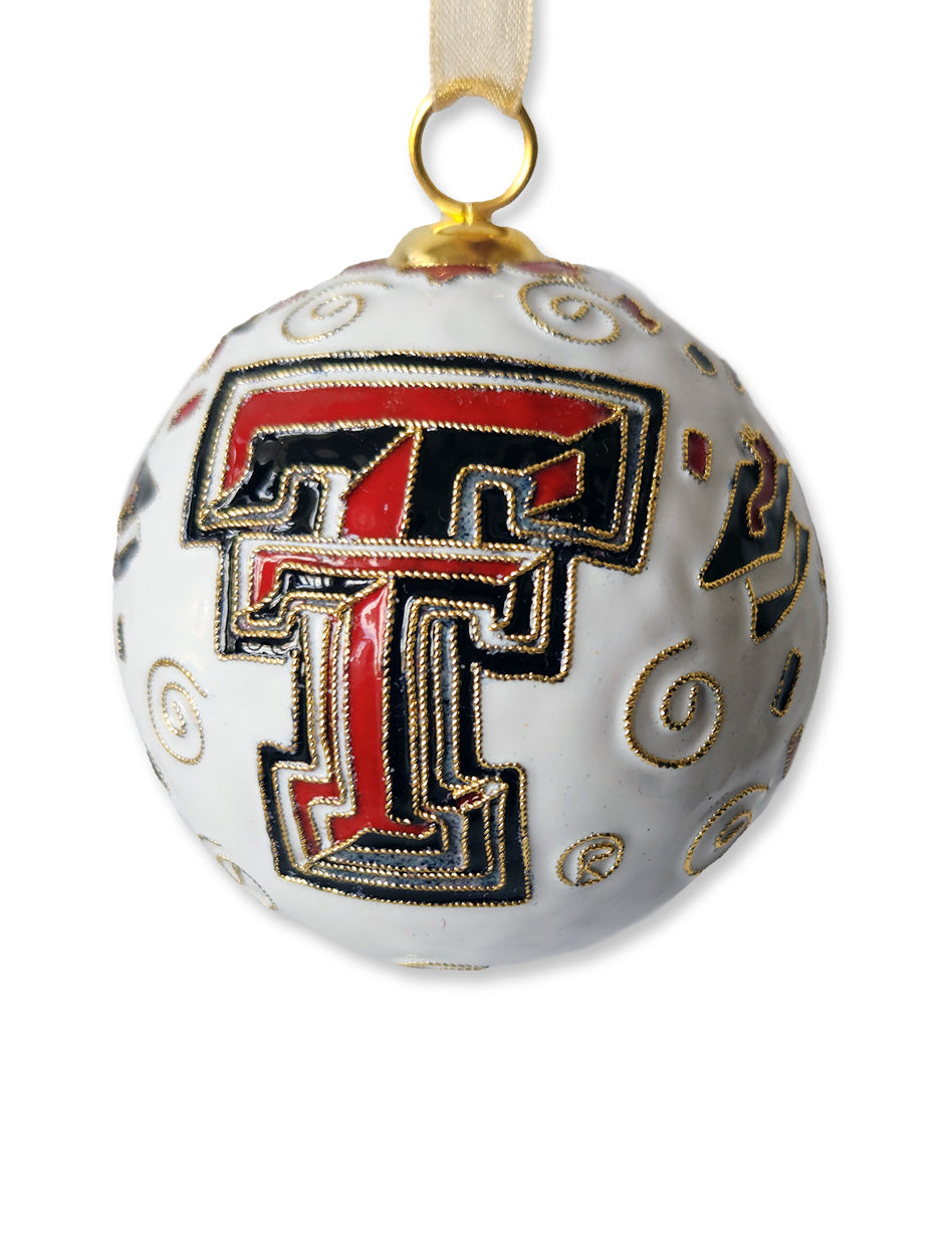 Kitty Keller Texas Tech Double T "Grad" Cloissone Ornament – Red Raider ...