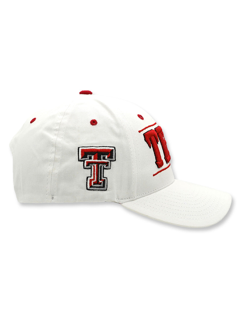 Zephyr Texas Tech "Citadel" TECH w/ Double T on Side Snapback Cap – Red ...
