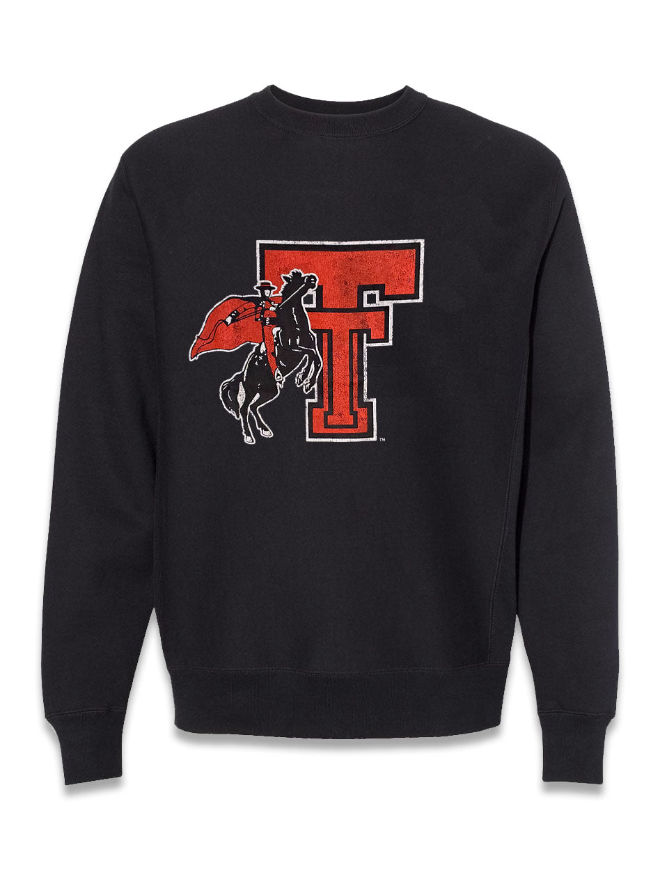 Texas Tech Vault "Rearing Rider" Crewneck Sweatshirt – Red Raider Outfitter